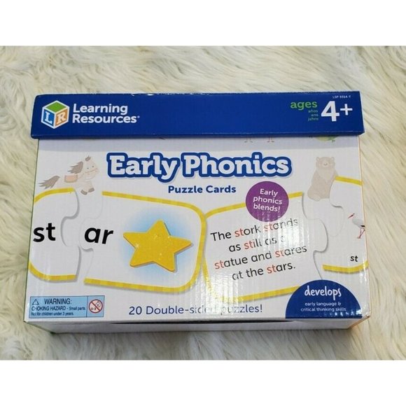 Learning Resources | Toys | Early Phonics Puzzle Cards Learning ...